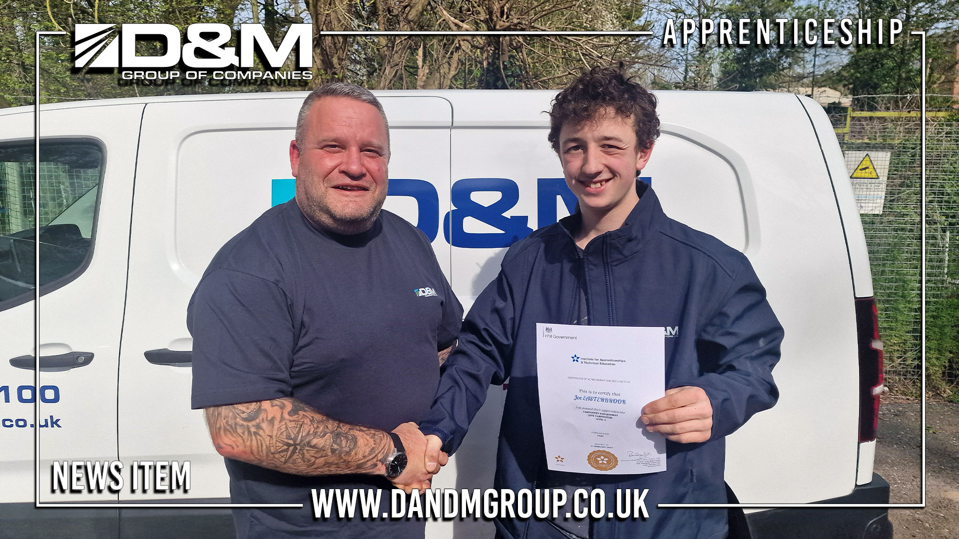 Apprenticeship Completion – D&M Contractors